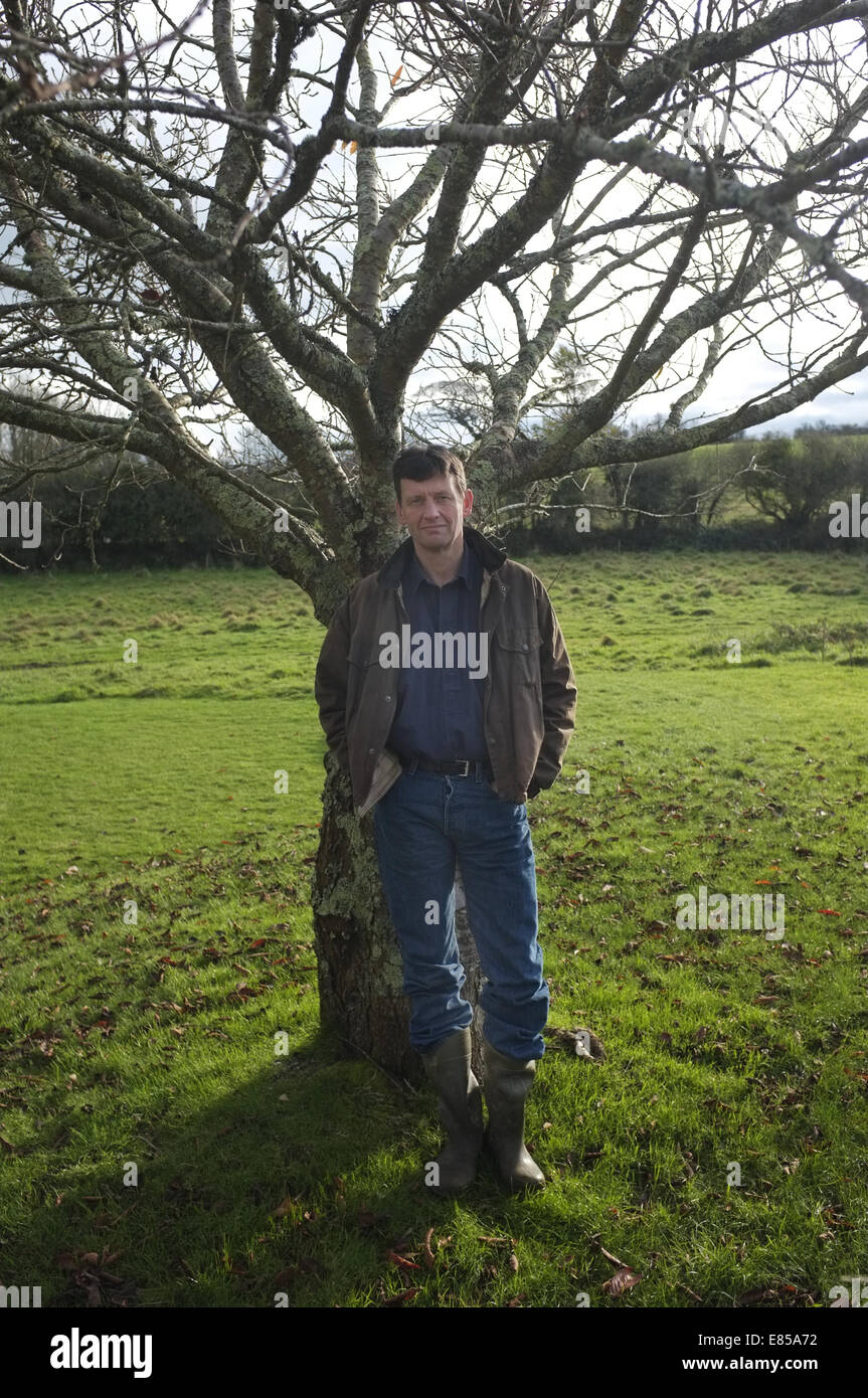 The author Philip Marsden at his home in Cornwall on the river Fal ...
