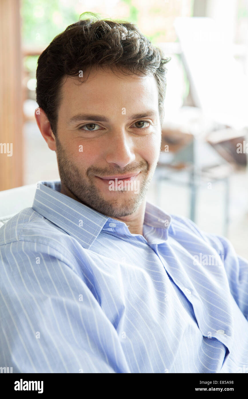 Man smiling, portrait Stock Photo - Alamy