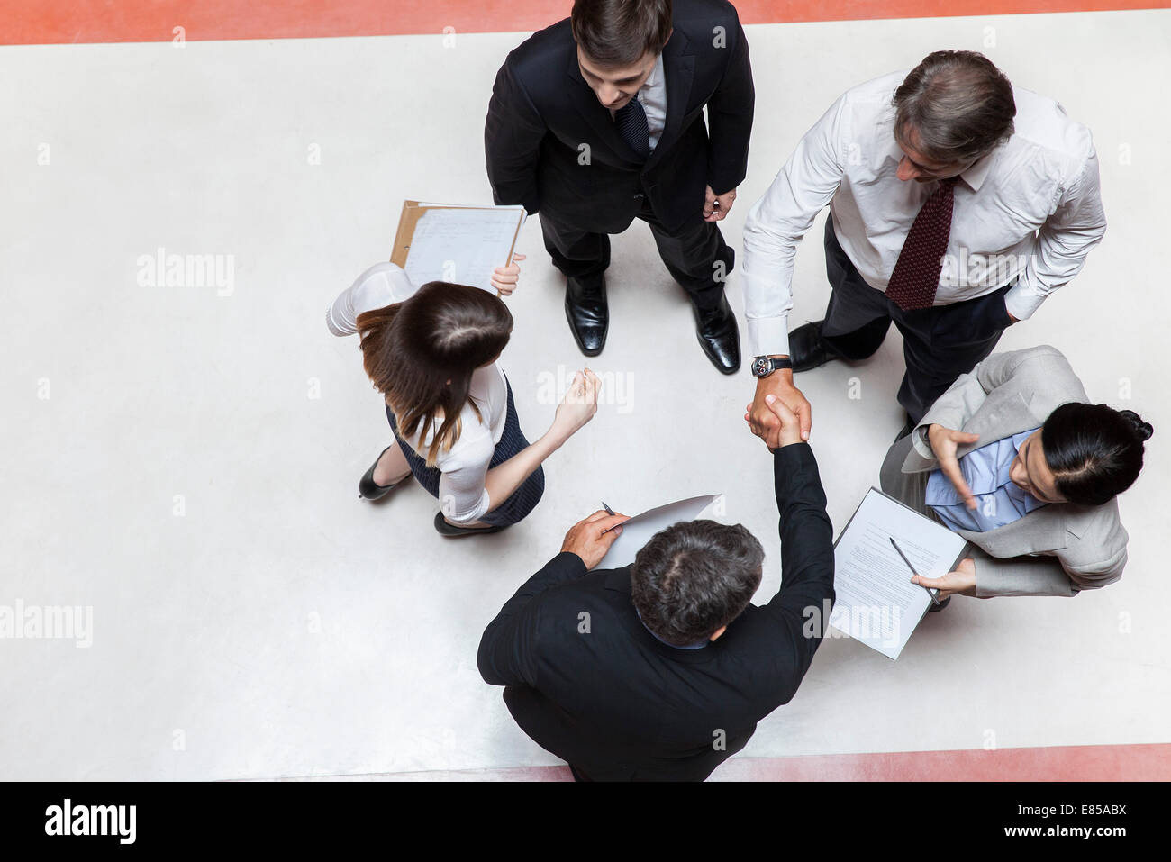 Business people lobby above view hi-res stock photography and images ...