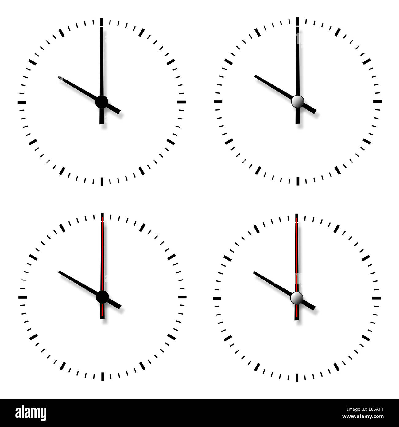 Set office wall clock hi-res stock photography and images - Alamy