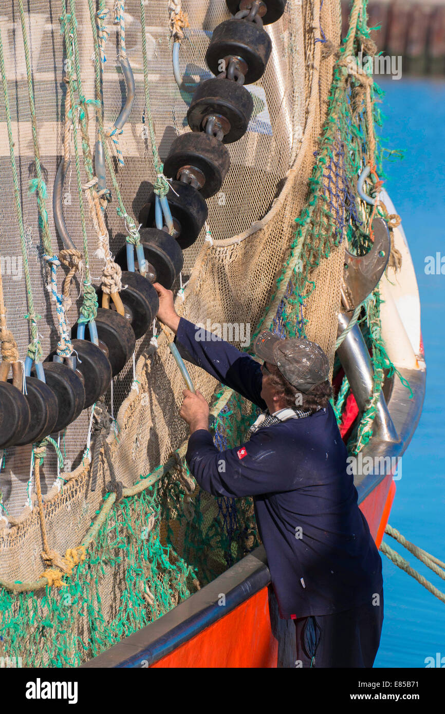 Fisherman At Work Stock Photo - Alamy