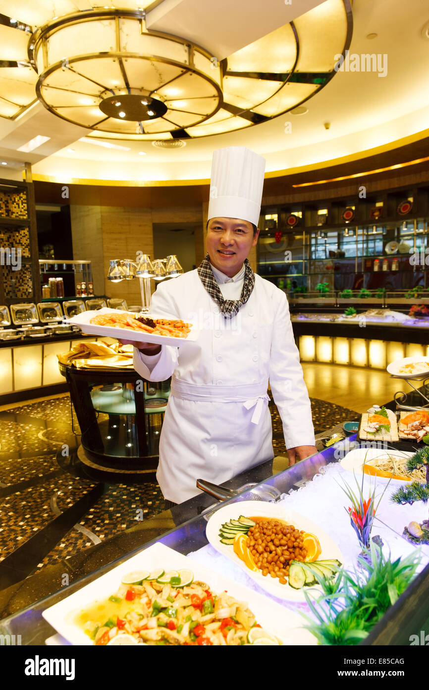 Restaurant service staff Stock Photo - Alamy