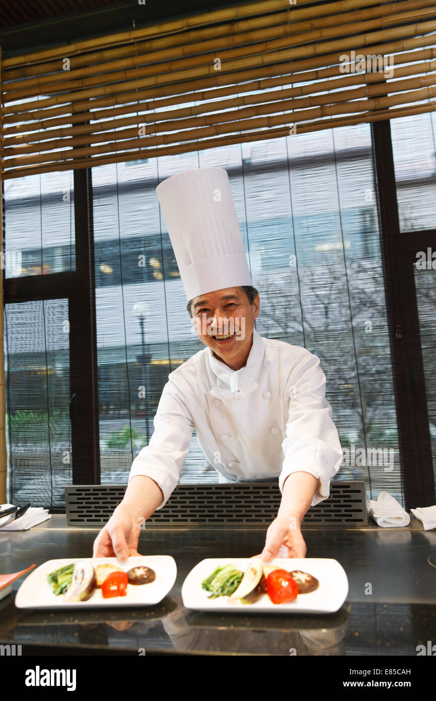 Portrait of chef Stock Photo - Alamy