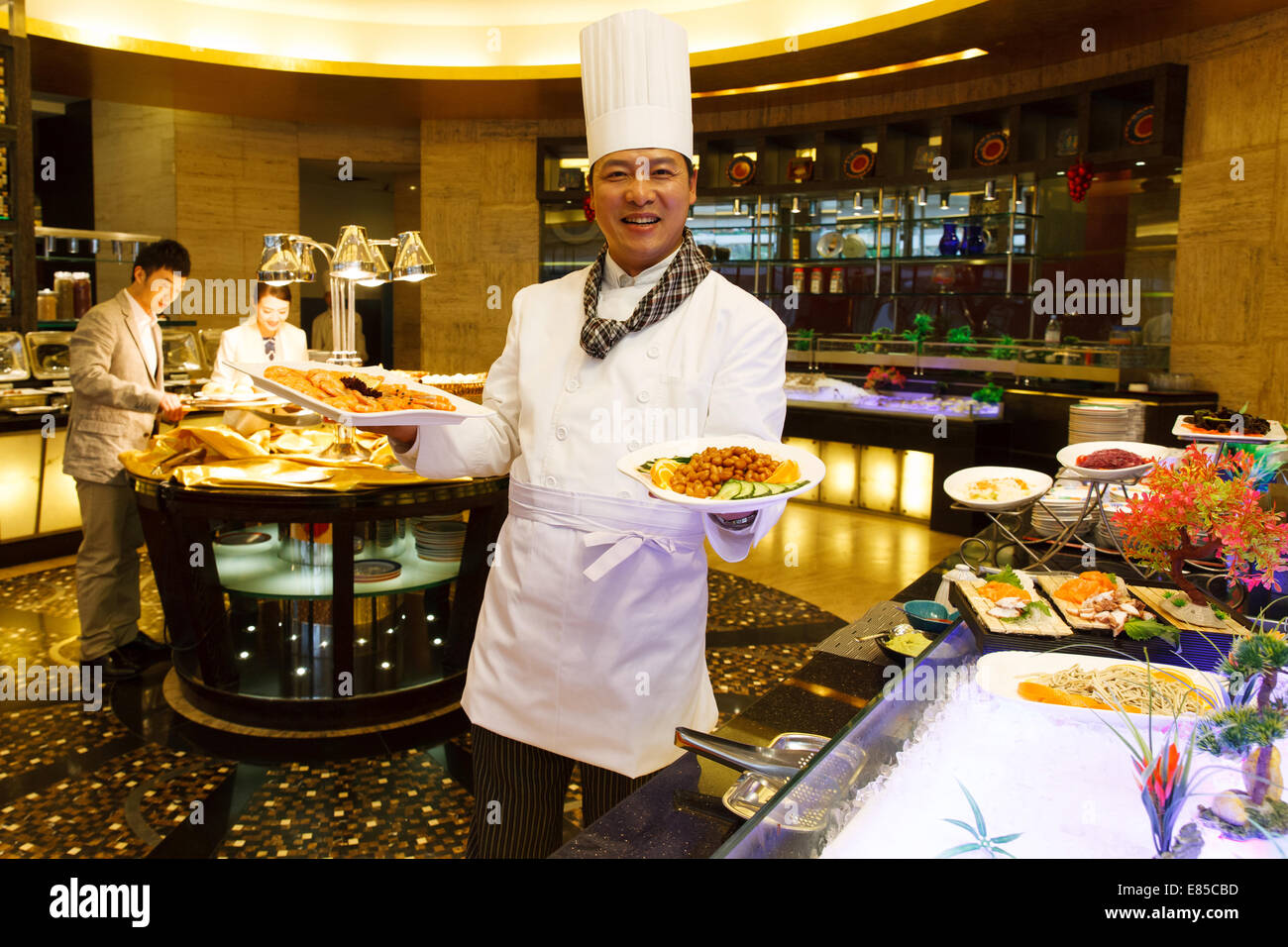 Portrait of chef Stock Photo - Alamy