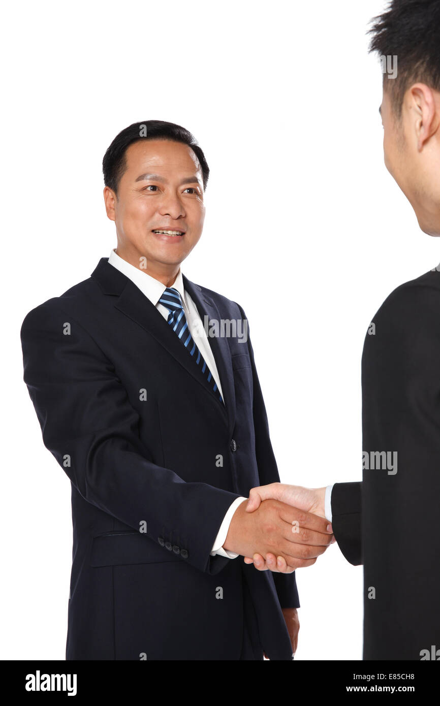 Rear view two businessmen hi-res stock photography and images - Alamy