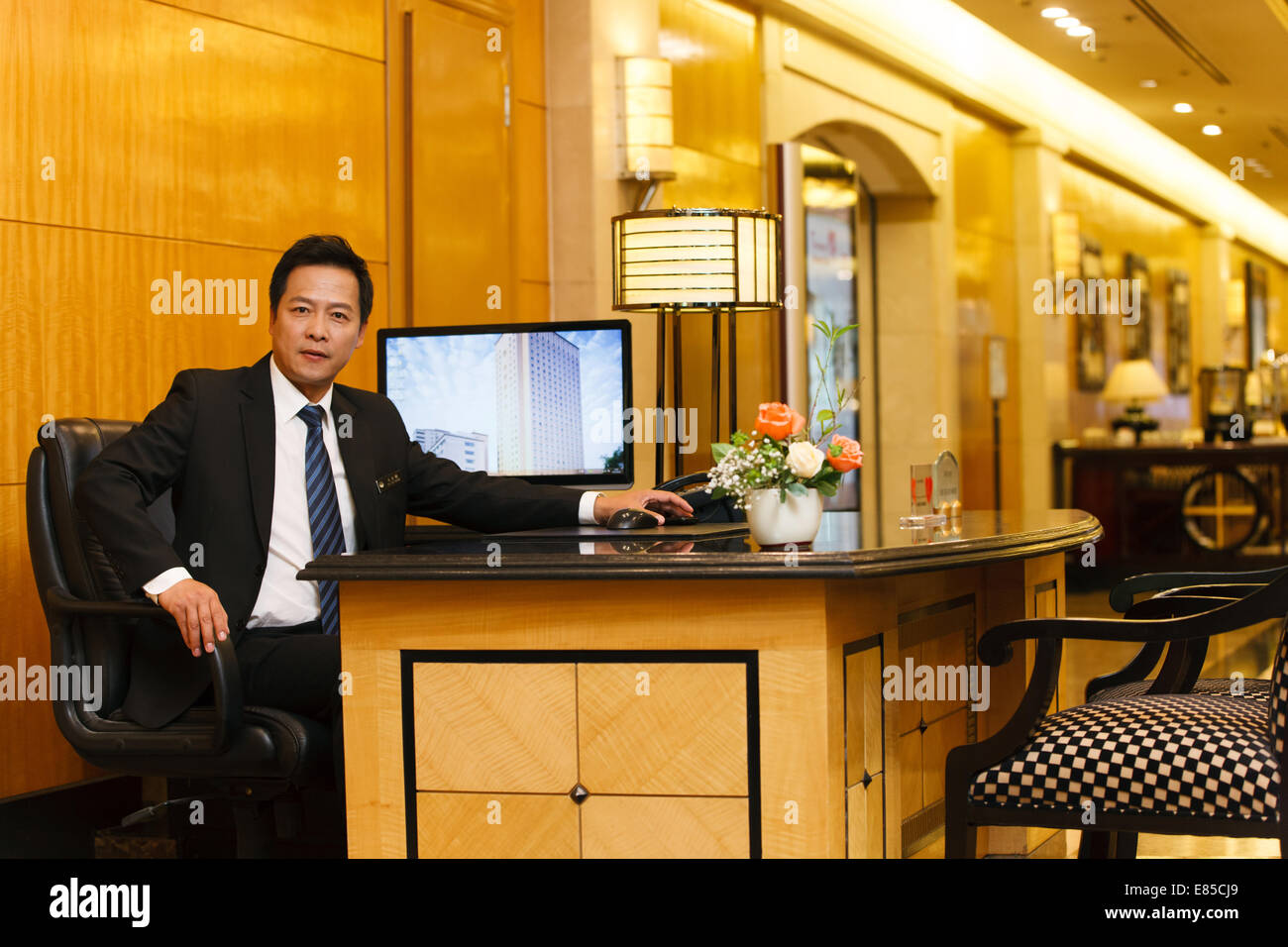 Asia Hotel Receptionist High Resolution Stock Photography and Images ...