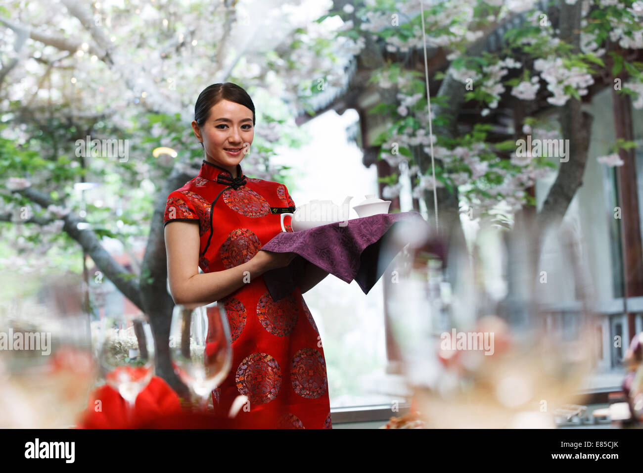 Portrait of hotel service staff Stock Photo - Alamy
