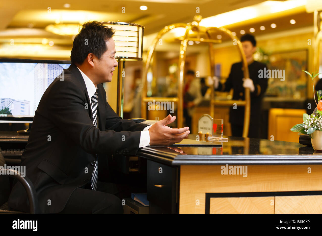 Hotel Staff Customer Desk High Resolution Stock Photography and Images ...