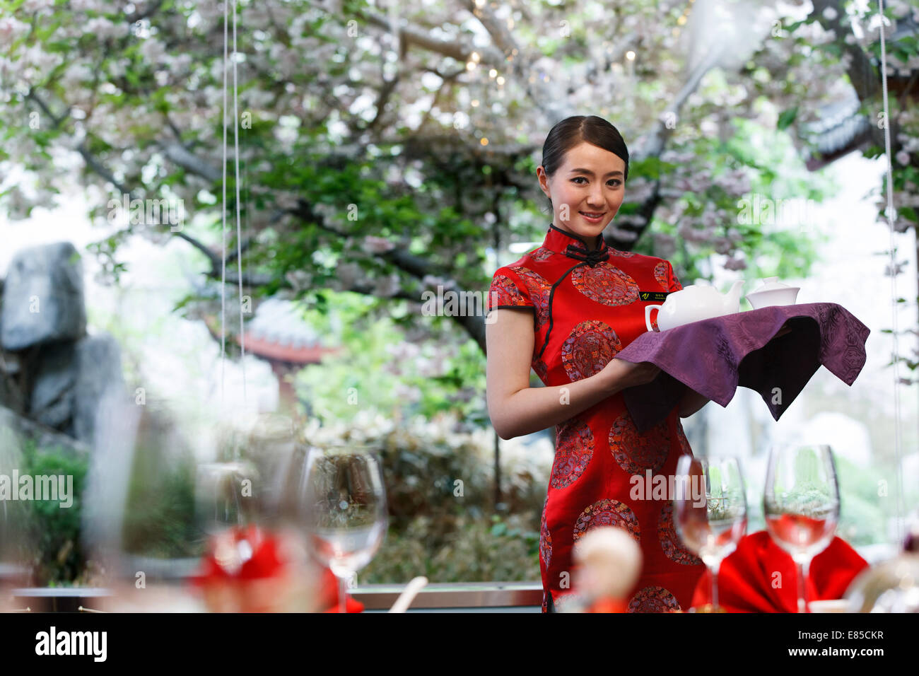 Portrait of hotel service staff Stock Photo - Alamy
