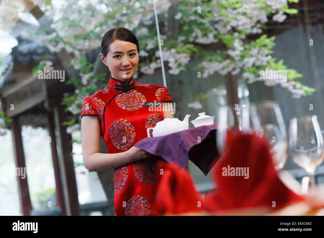Portrait of hotel service staff Stock Photo - Alamy