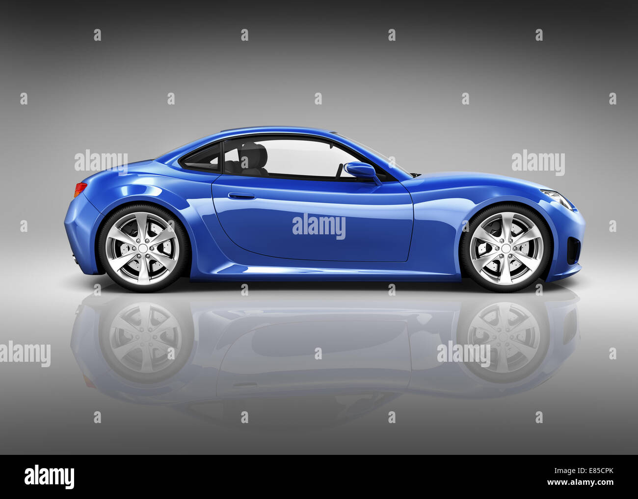 Luxury Blue Sports Car Stock Photo - Alamy