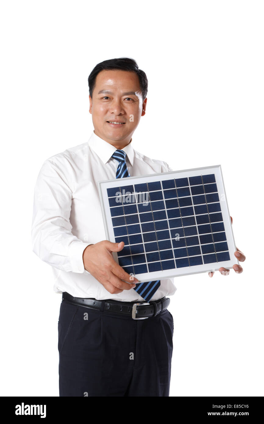 Portrait man in background solar hi-res stock photography and images ...