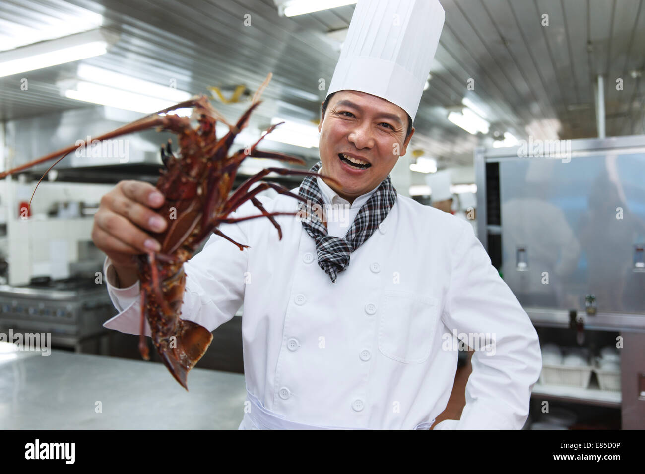 Portrait of chef Stock Photo - Alamy