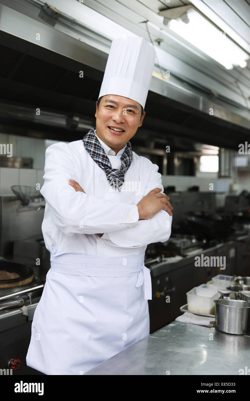 Portrait of chef Stock Photo - Alamy