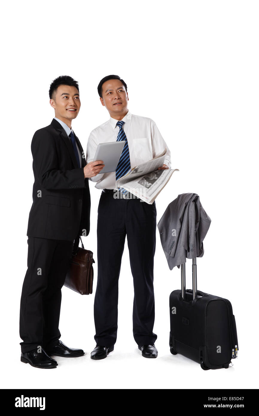 Two professional businessmen smiling Cut Out Stock Images & Pictures ...