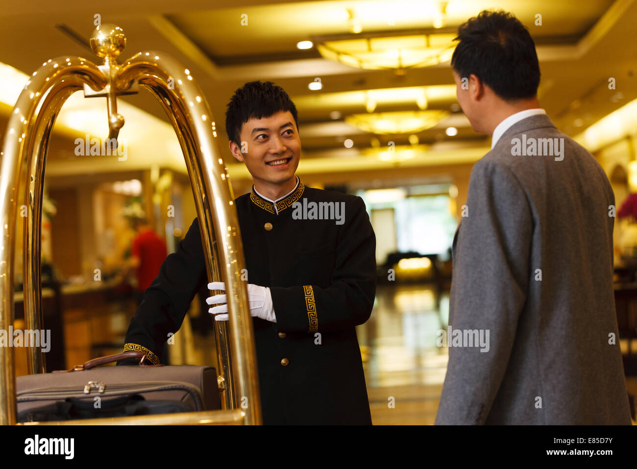 Hotel service staff Stock Photo - Alamy