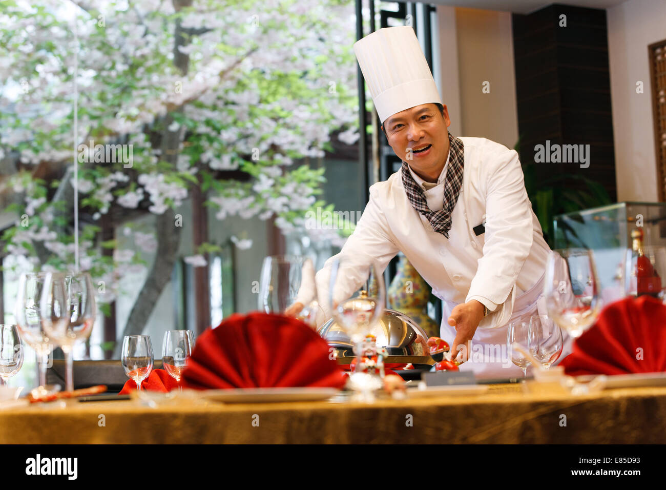 Portrait of chef Stock Photo - Alamy