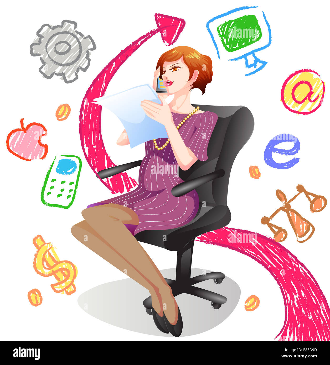 Illustration human representation internet symbol hi-res stock ...