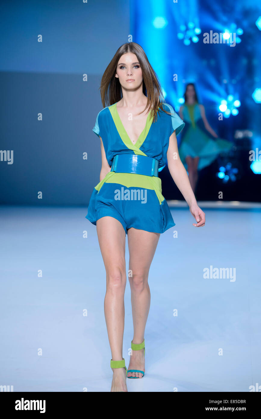 SYDNEY, AUSTRALIA - SEPTEMBER 27: A model showcases designs for Aurelio ...