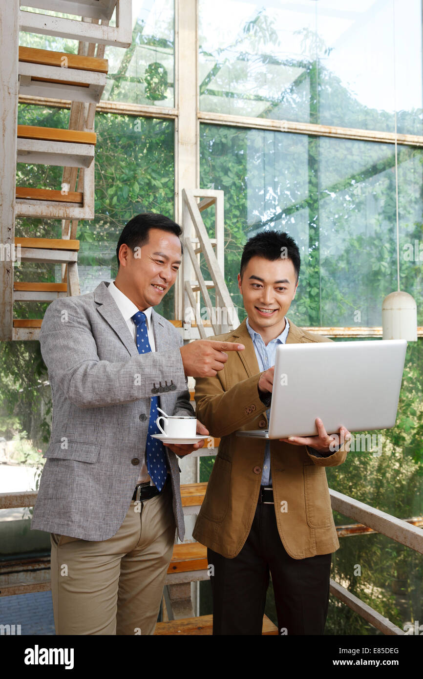 Portrait of two businessmen Stock Photo - Alamy