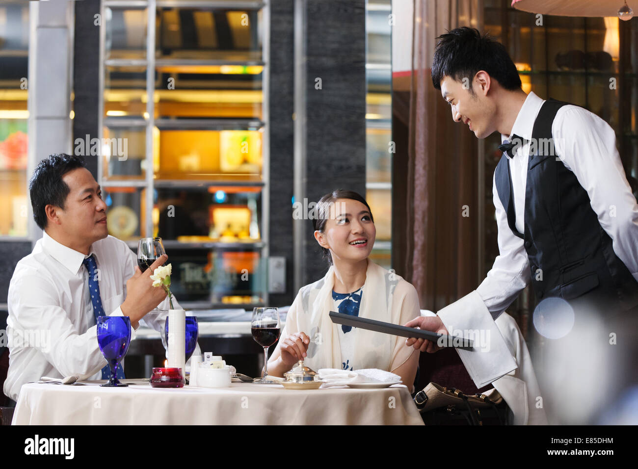 Business people at restaurant Stock Photo - Alamy