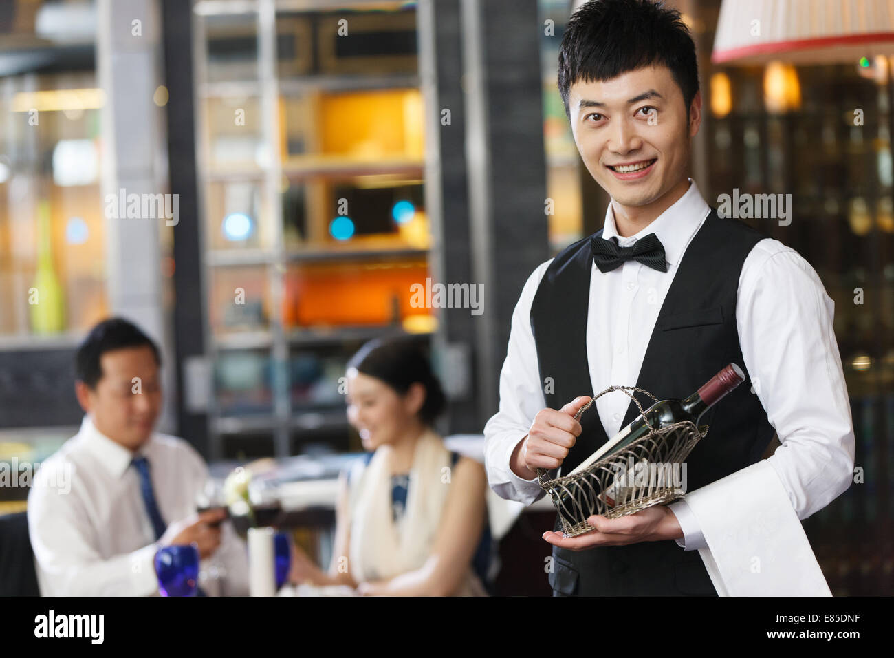 Restaurant service staff Stock Photo - Alamy
