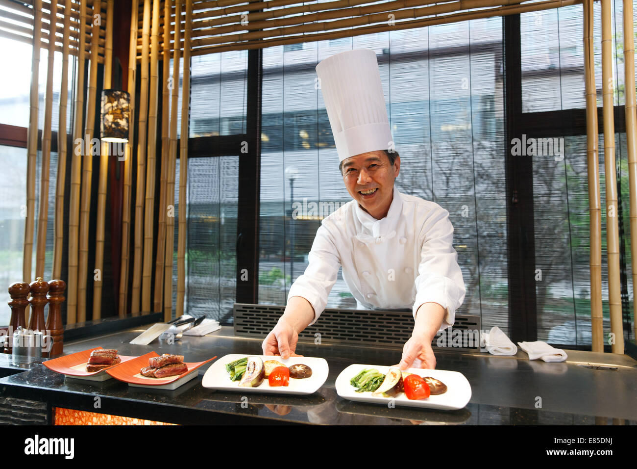 Portrait of chef Stock Photo - Alamy