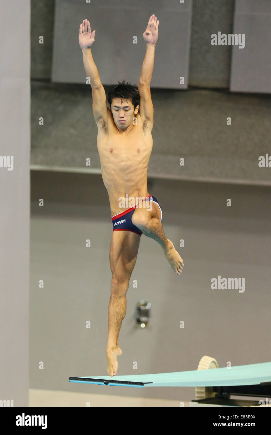 Sho Sakai (JPN), OCTOBOR 1, 2014 - Diving : Men's 1m Springboard Final ...