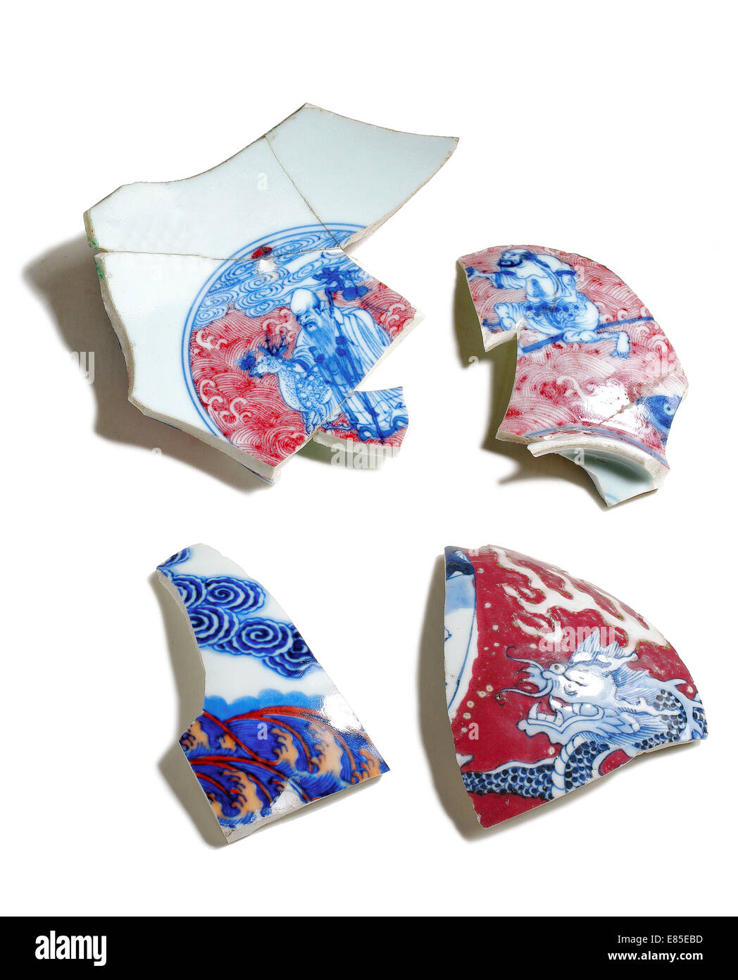 Pottery fragments Cut Out Stock Images & Pictures - Alamy