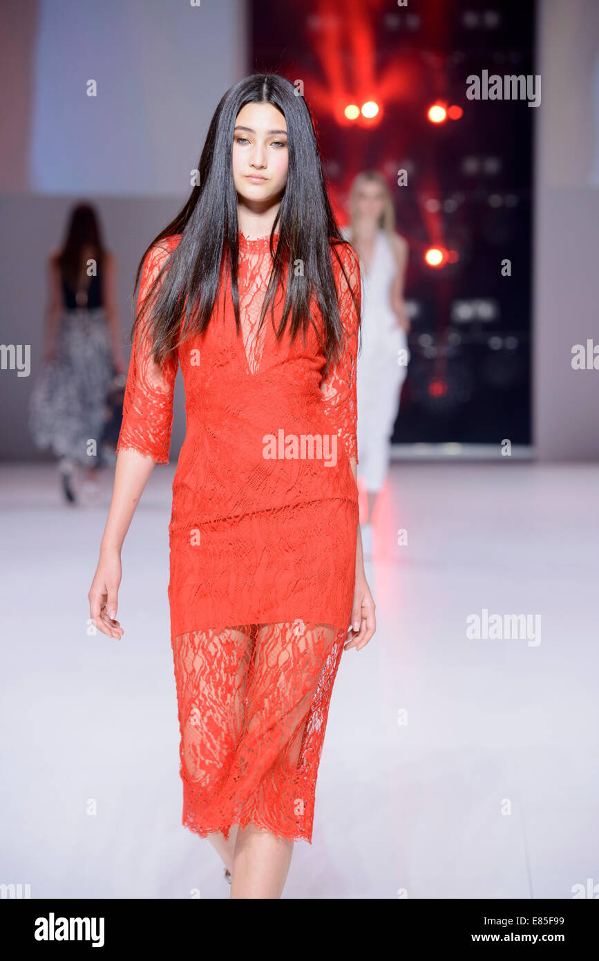 SYDNEY, AUSTRALIA - SEPTEMBER 27: A model showcases designs for Ginger ...