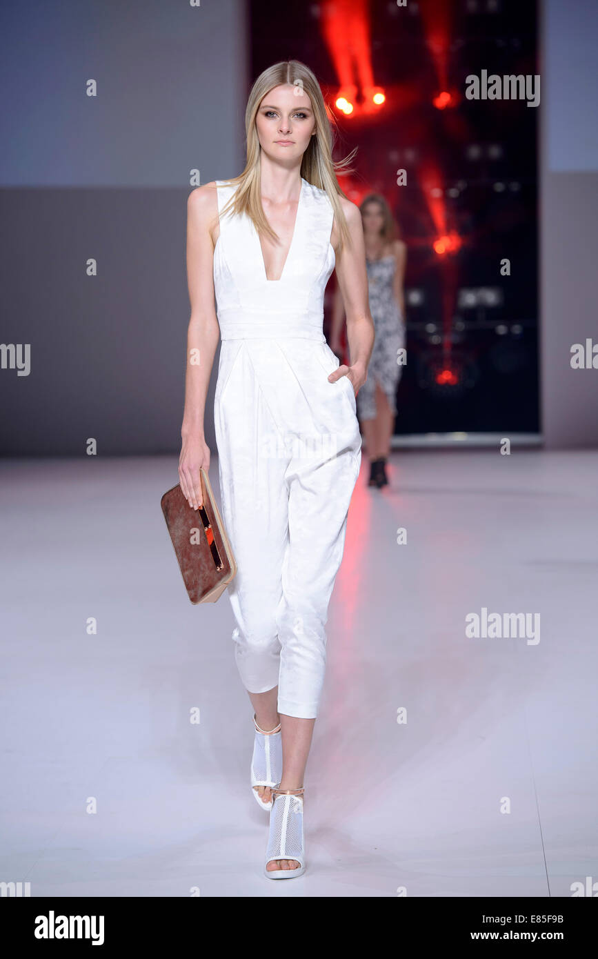 SYDNEY, AUSTRALIA - SEPTEMBER 27: A model showcases designs for Ginger ...