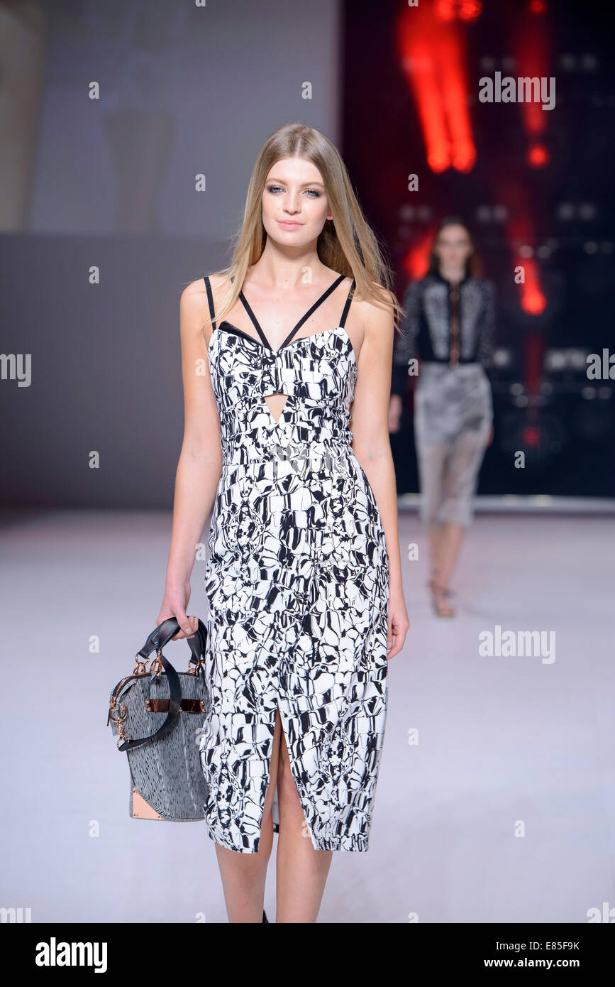 SYDNEY, AUSTRALIA - SEPTEMBER 27: A model showcases designs for Ginger ...