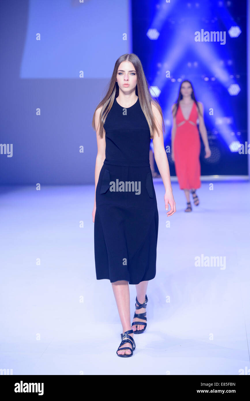SYDNEY, AUSTRALIA - SEPTEMBER 27: A model showcases designs for Dion ...