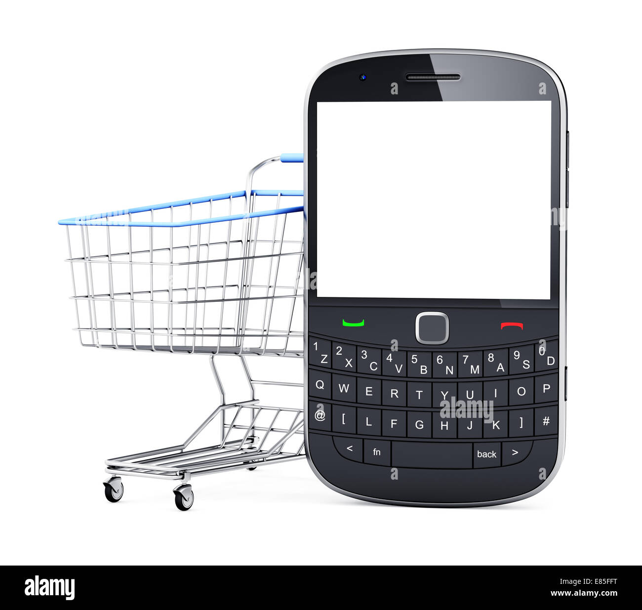 Online smart shopping commerce Cut Out Stock Images & Pictures - Alamy