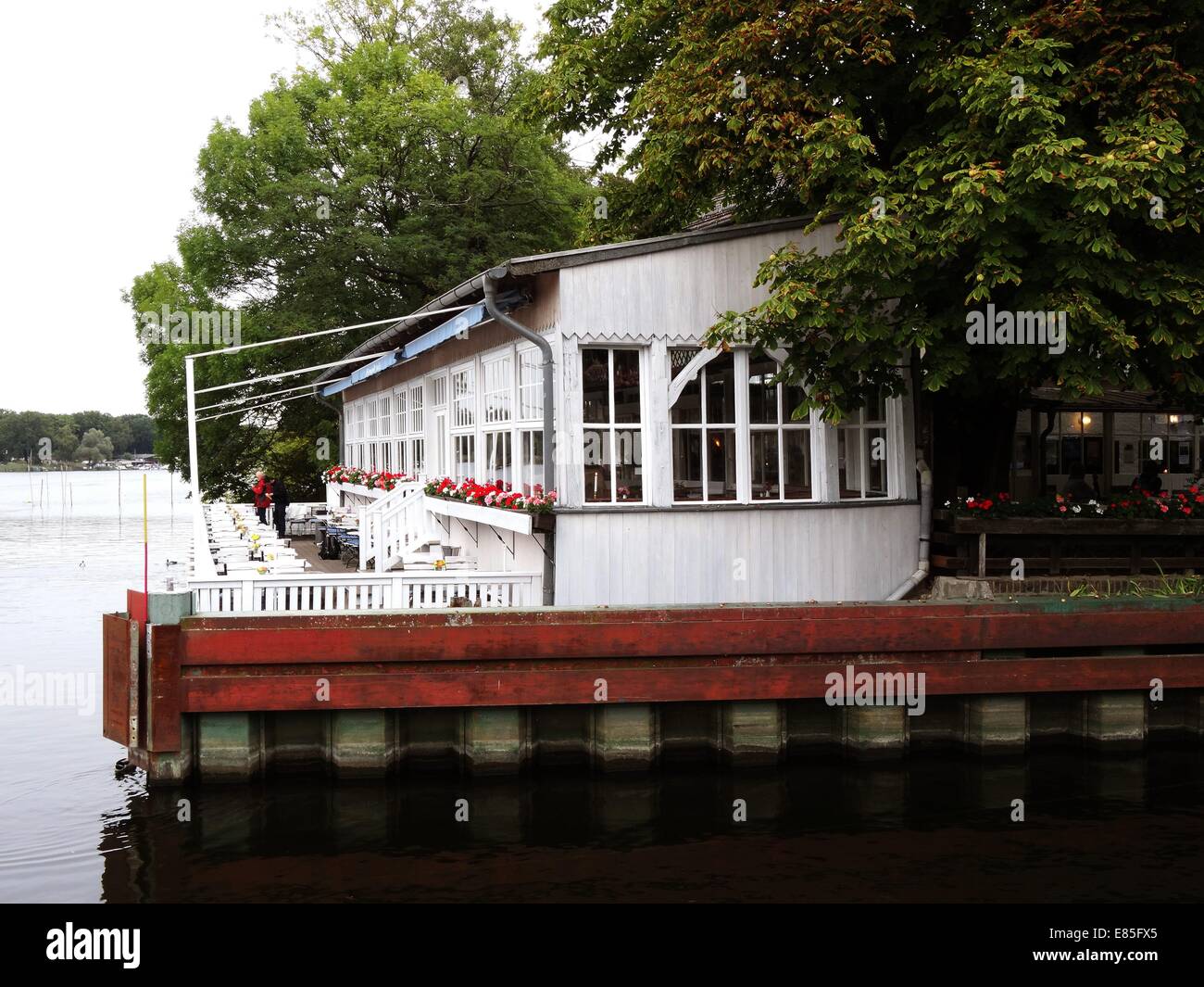 The Ferry Restaurant in Caputh Stock Photo - Alamy