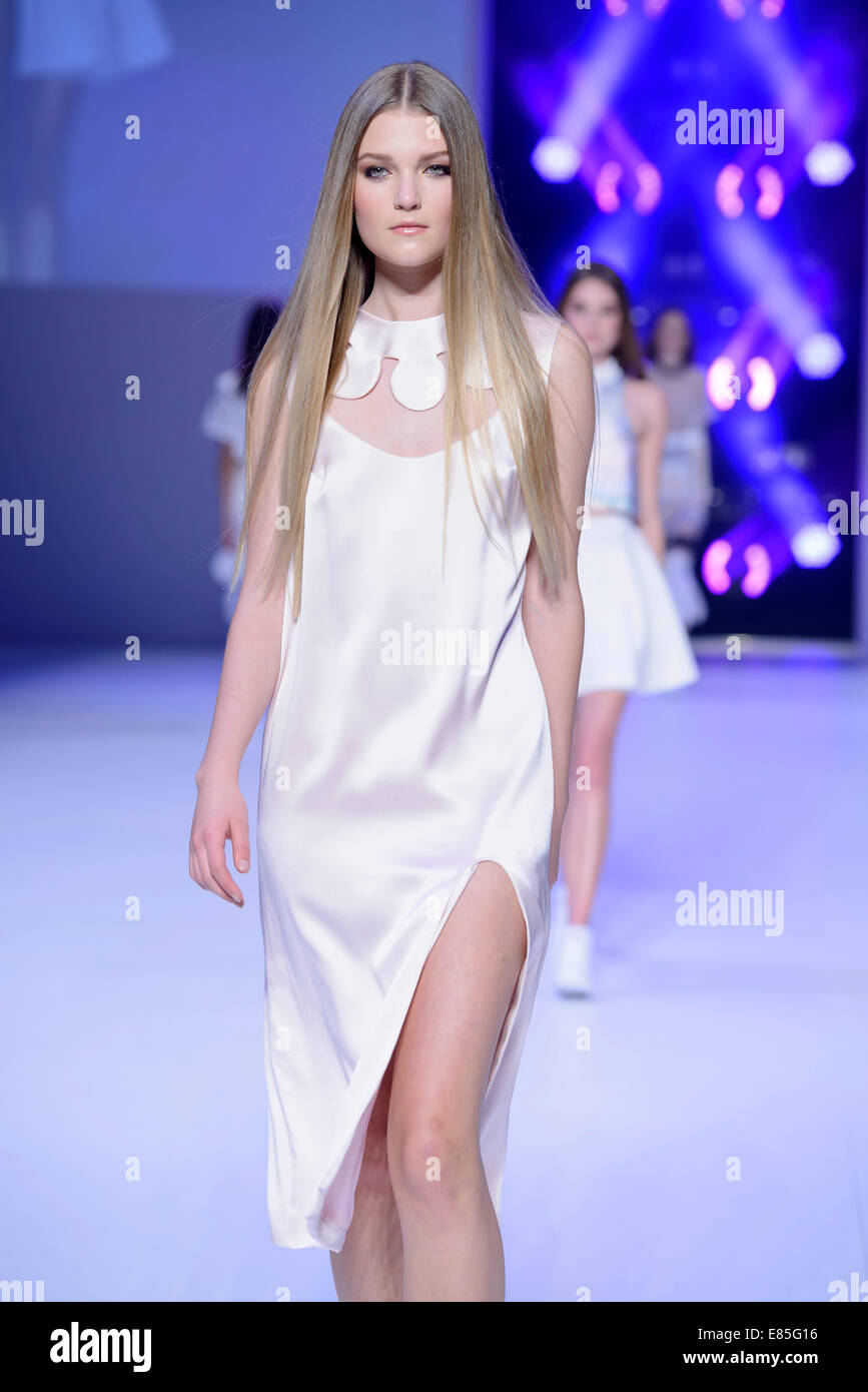 SYDNEY, AUSTRALIA - SEPTEMBER 27: A model showcases designs for Karla ...