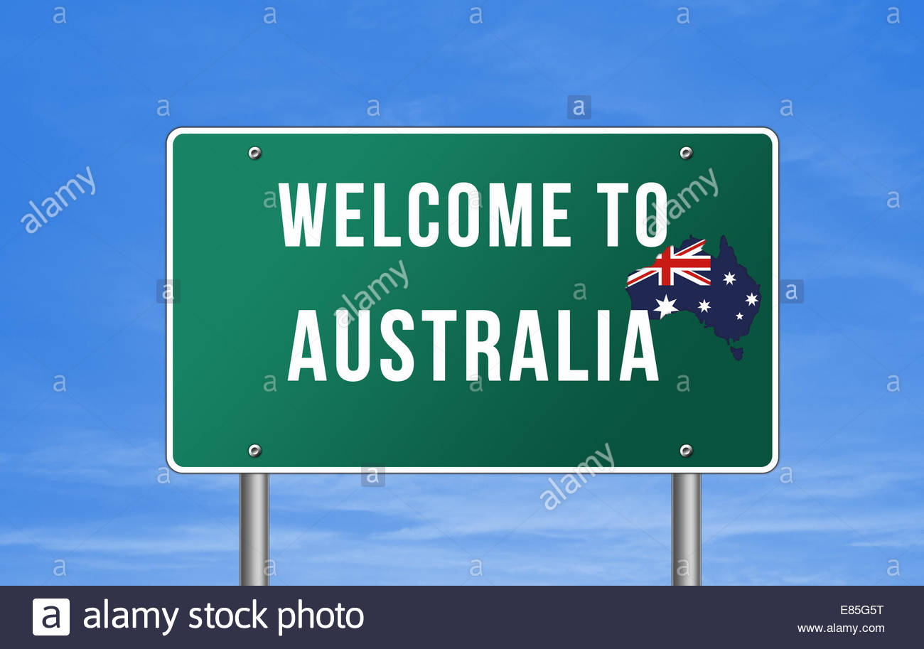Welcome To Australia Sign at Jane Shepherd blog