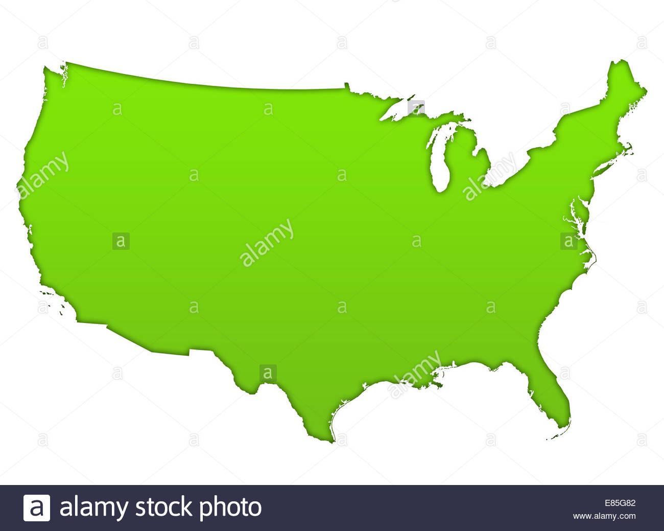 Map Of Usa Stock Photos & Map Of Usa Stock Images - Alamy