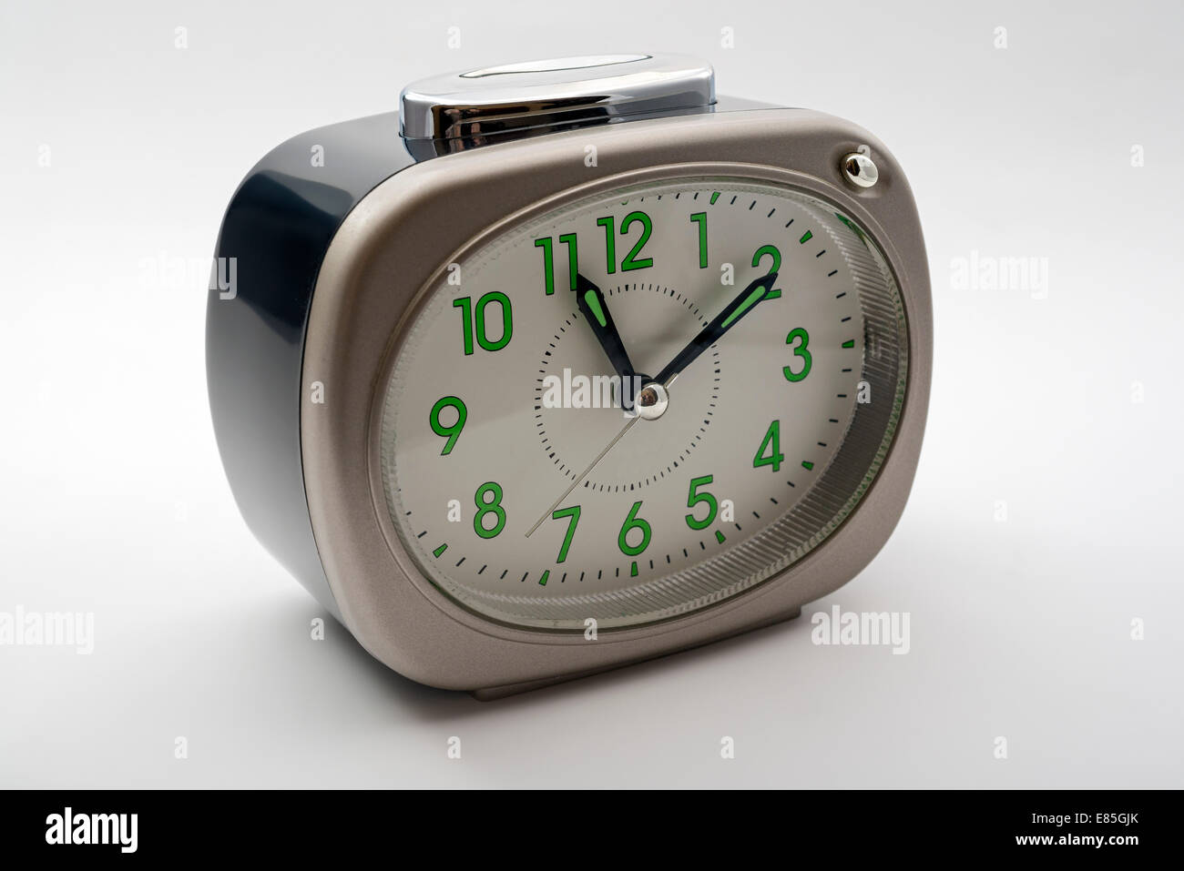 Alarm Clock over white background Stock Photo - Alamy