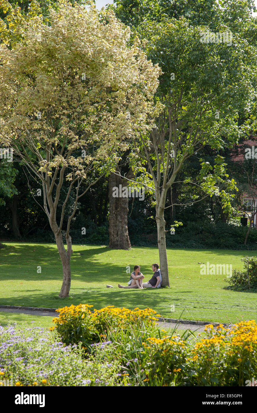 Merrion Square Park; Dublin; Ireland Stock Photo - Alamy