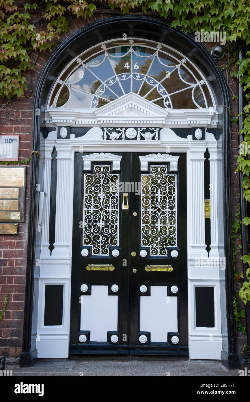 Georgian Door, Fitzwilliam Square; Dublin, Ireland Stock Photo - Alamy