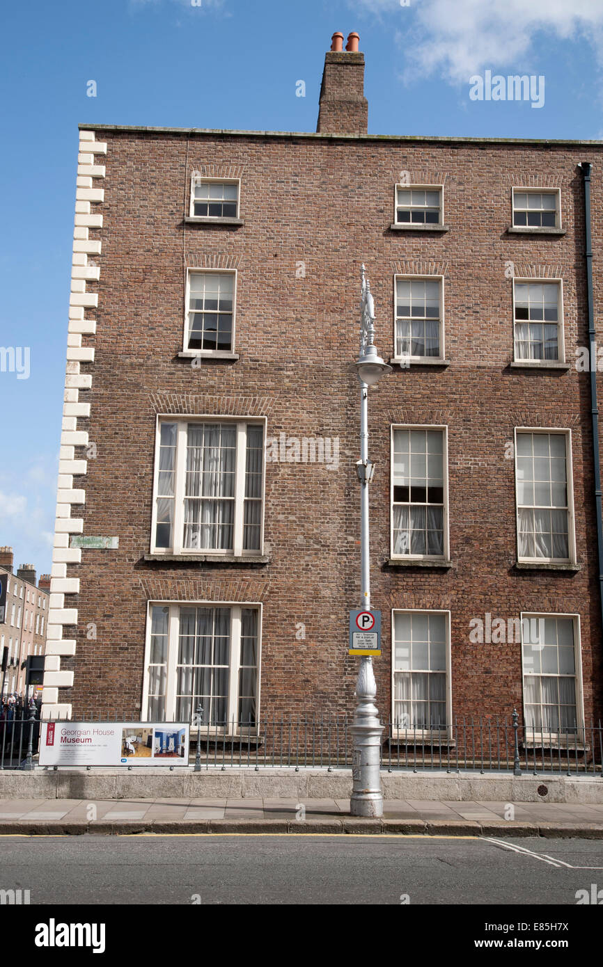 Georgian House Museum, Mount Street Upper, Dublin, Ireland Stock Photo ...