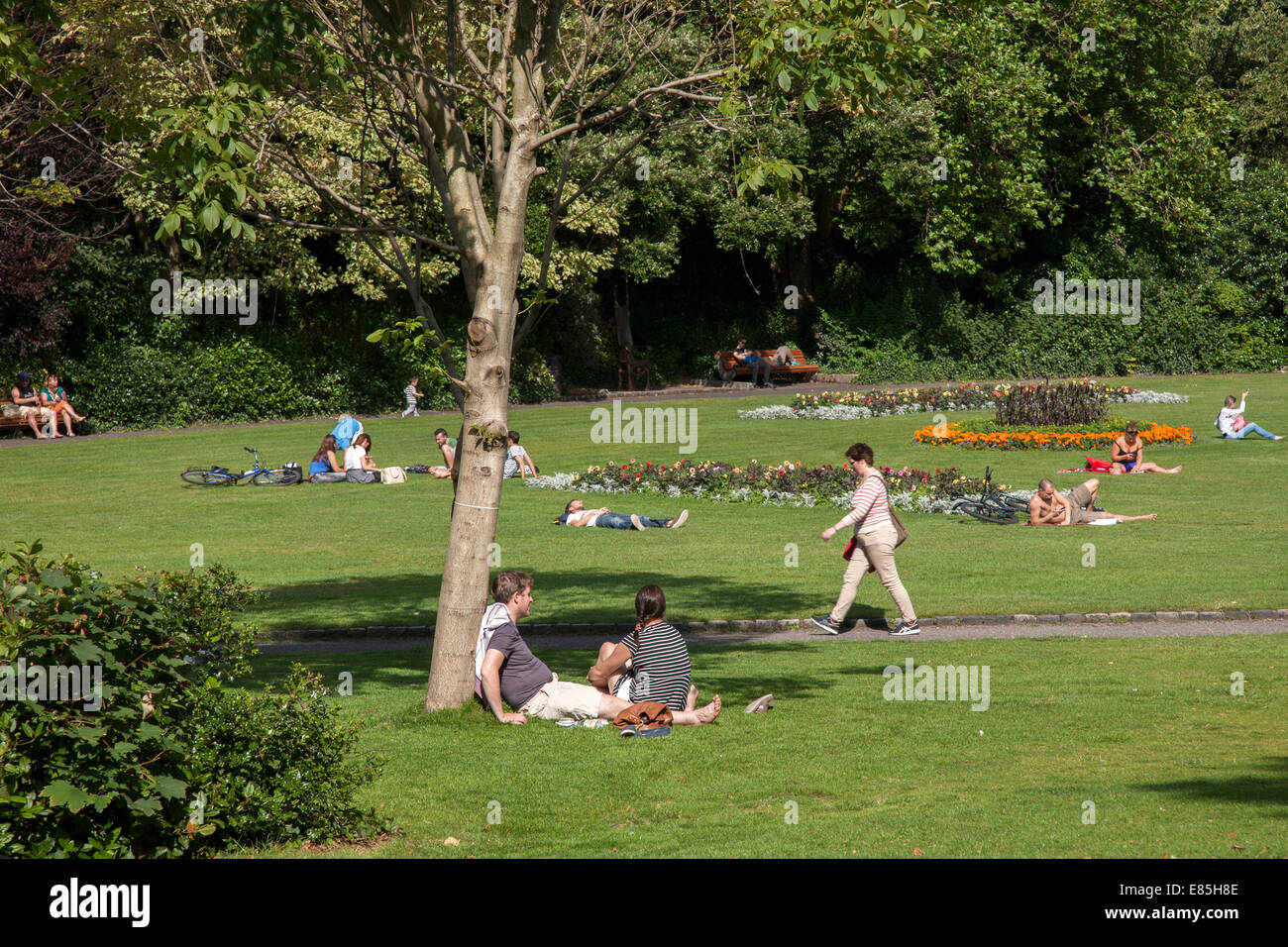 Merrion Square Park; Dublin; Ireland Stock Photo - Alamy