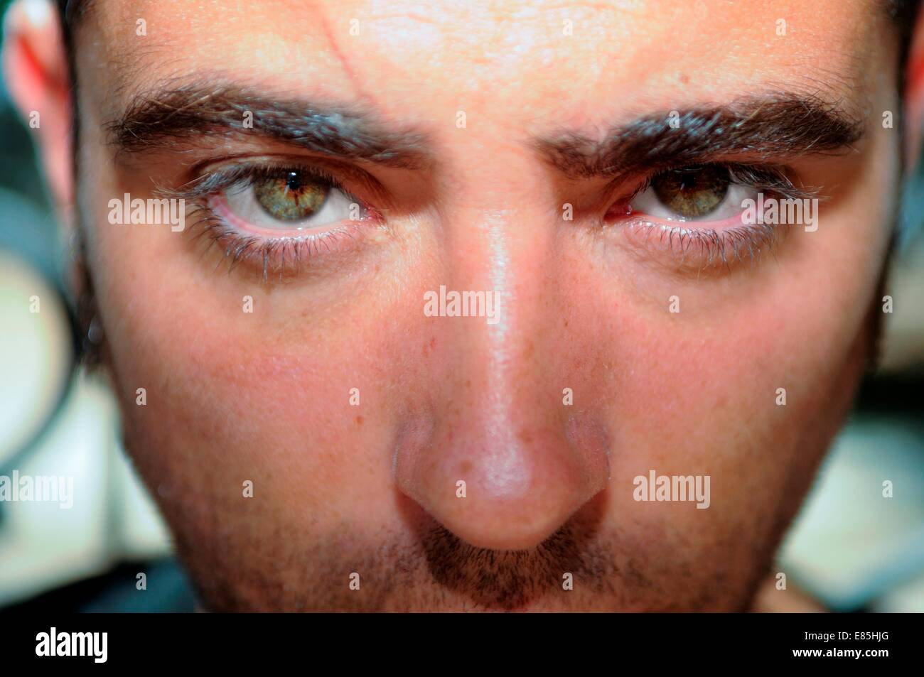 Close-up of man's eyes Stock Photo - Alamy