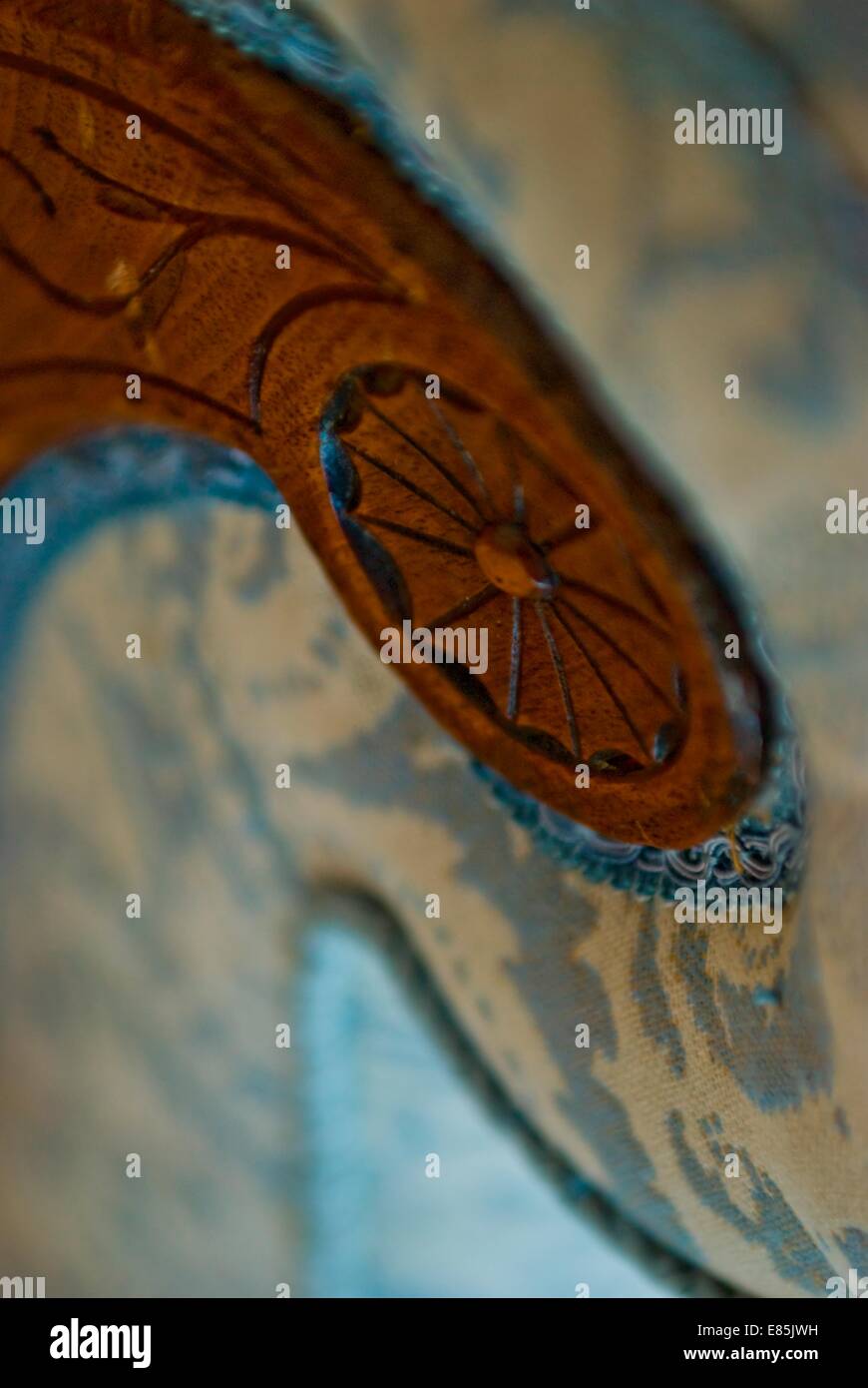 Carved arm of chair Stock Photo - Alamy