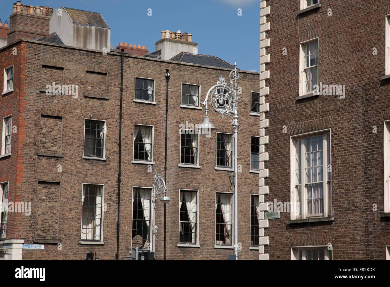 Georgian Architecture, Mount Street Upper, Dublin, Ireland Stock Photo ...