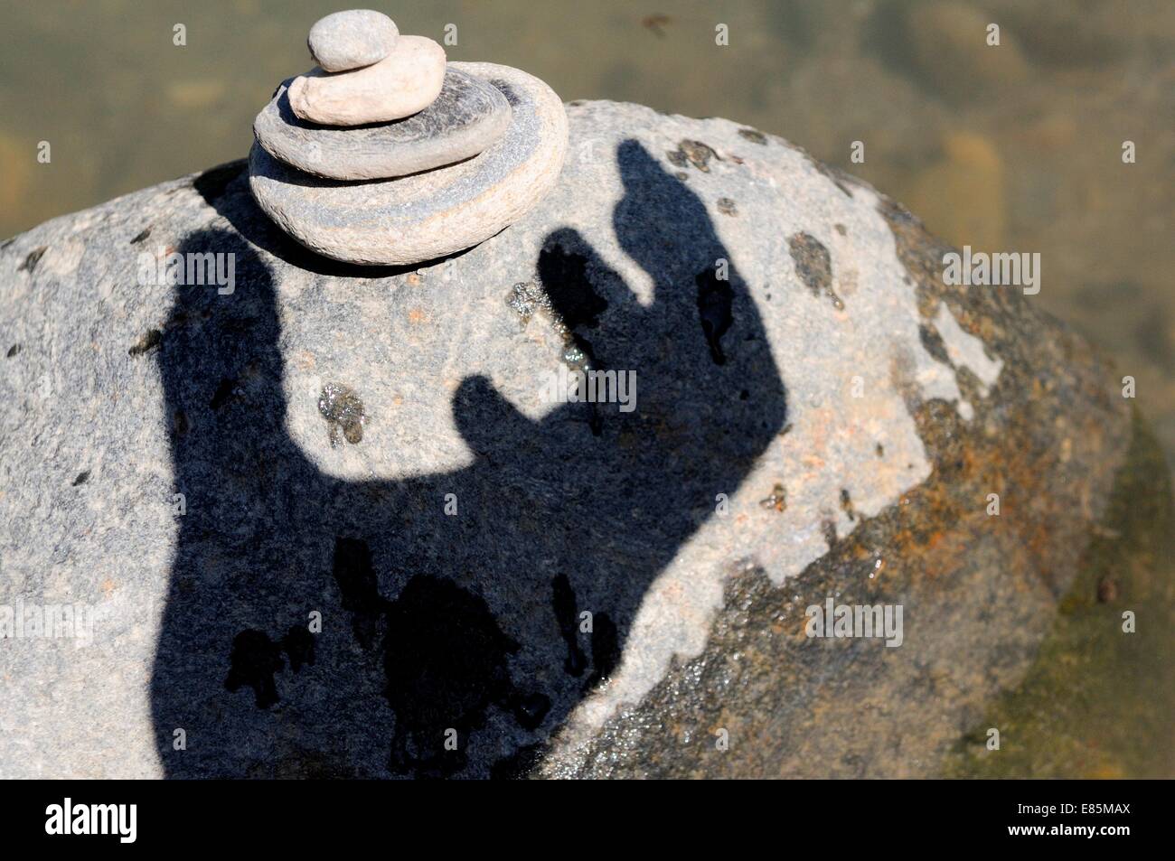 Hand stacked rocks hi-res stock photography and images - Alamy
