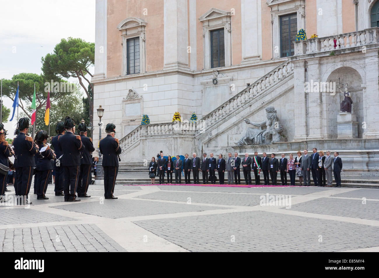 Rome, Italy. 1st October, 2014. Meeting between the mayors of the ...