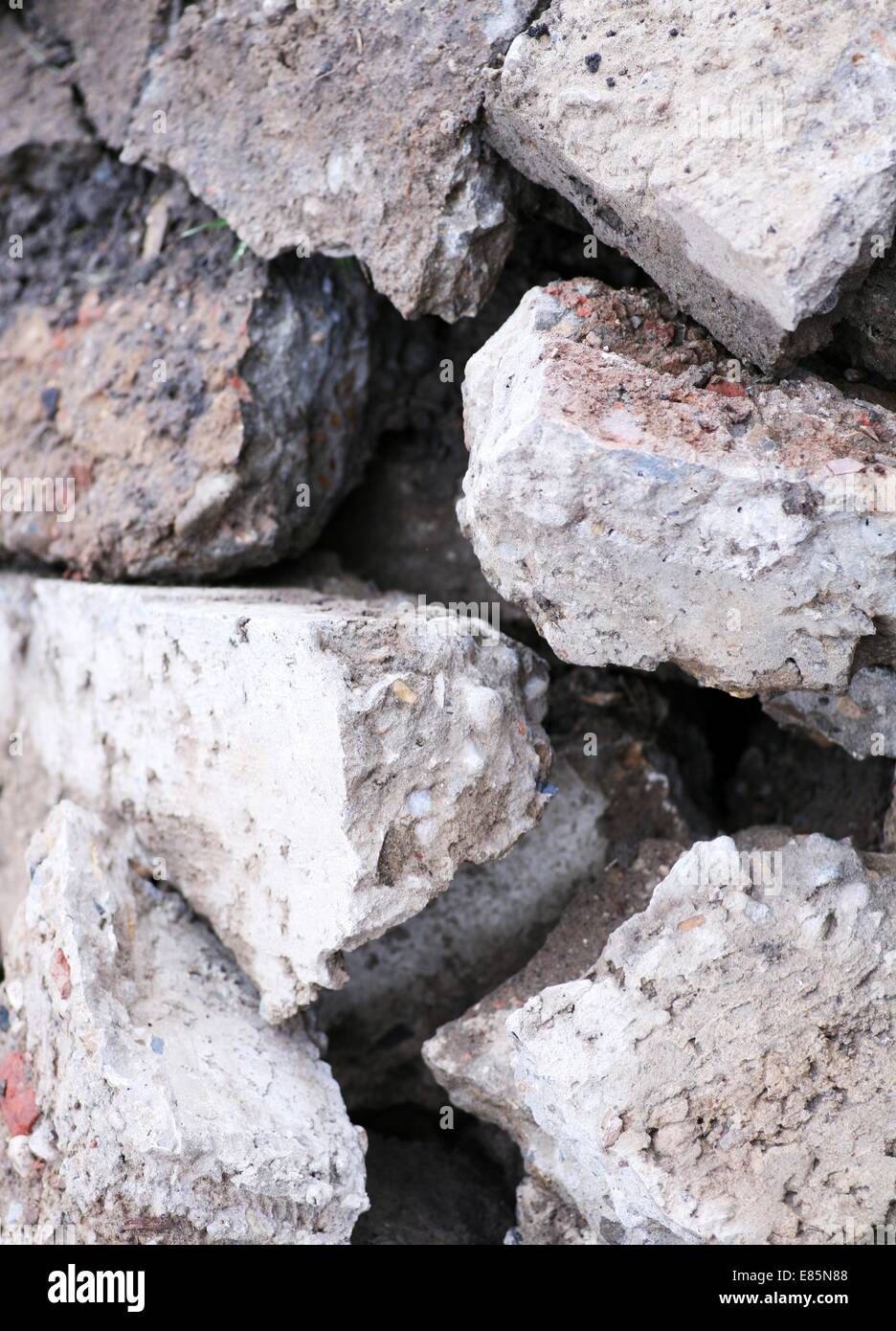 demolished concrete background Stock Photo - Alamy