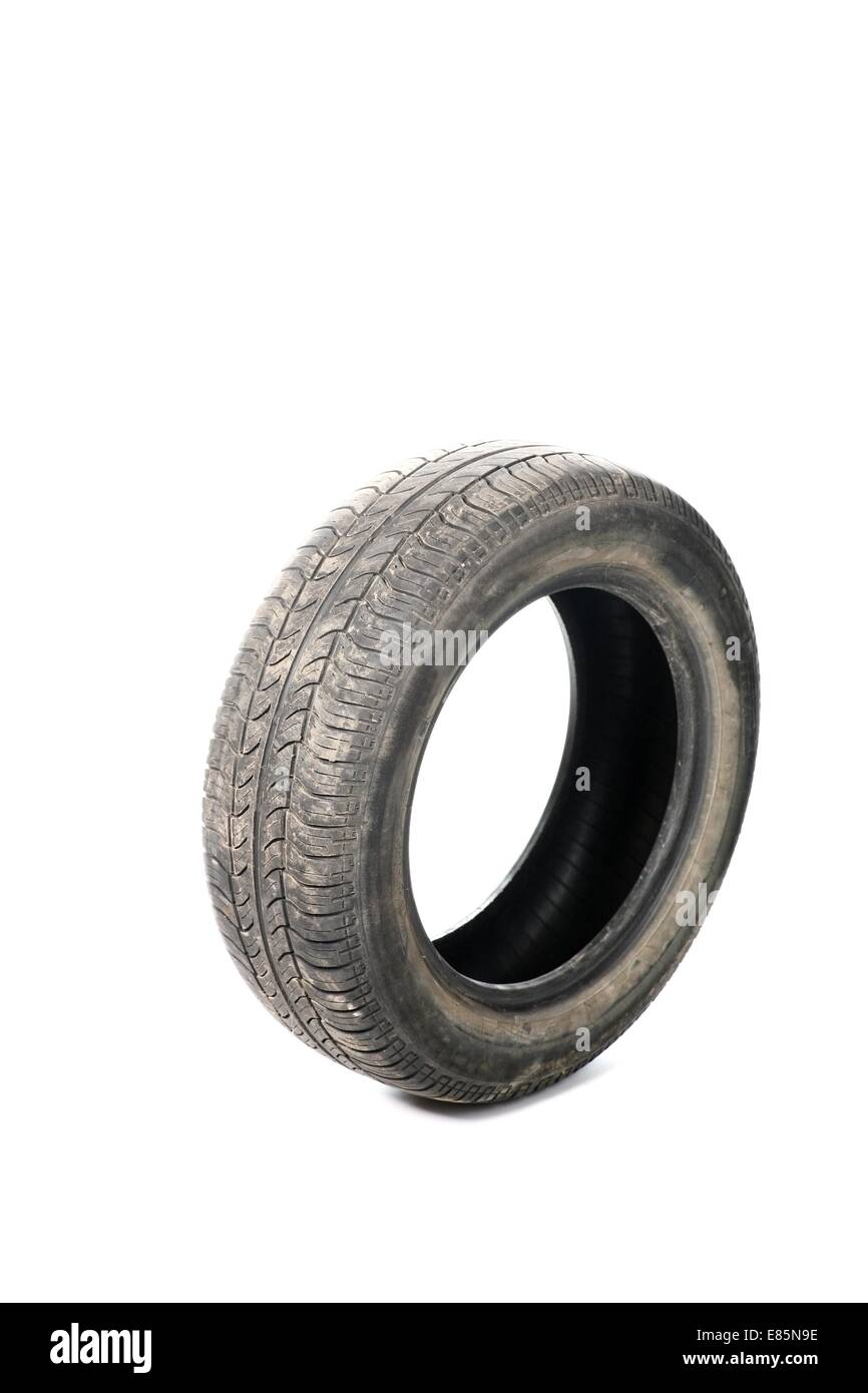 Car tyre isolated on pure white background Stock Photo - Alamy